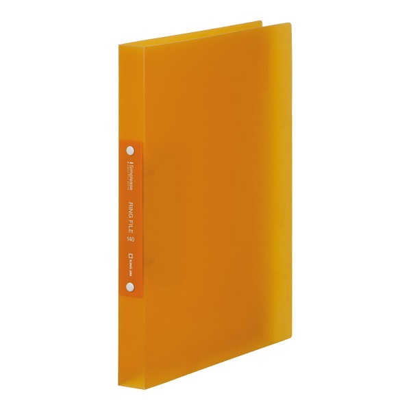O Ring File Simplease Transparent A4 19mm Orange - Papaya.com.sg